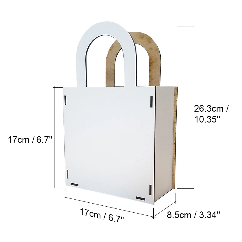 Customized Printable Tote Bag Sublimation Blank MDF Tote Bag Wooden ...