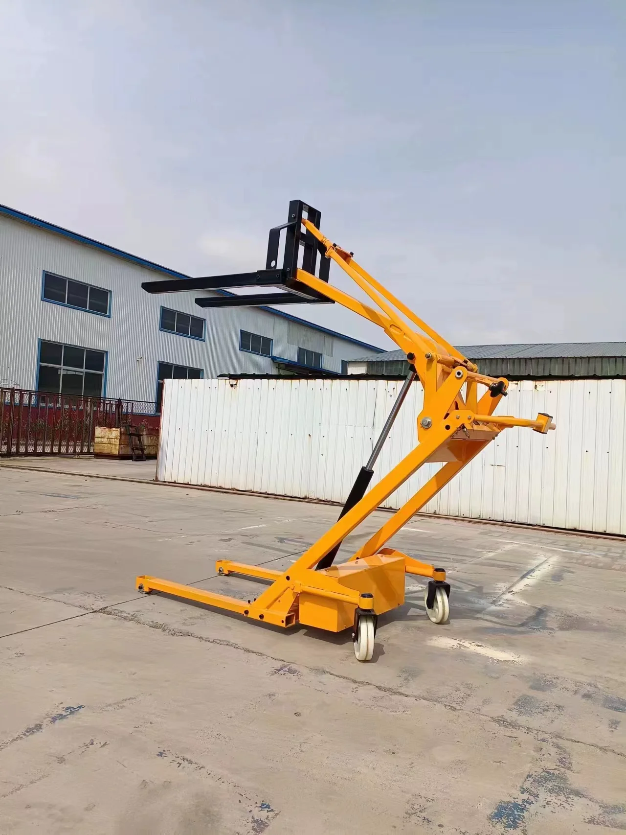 Small Hydraulic Lifting And Transportation With Curved Arm Manual ...
