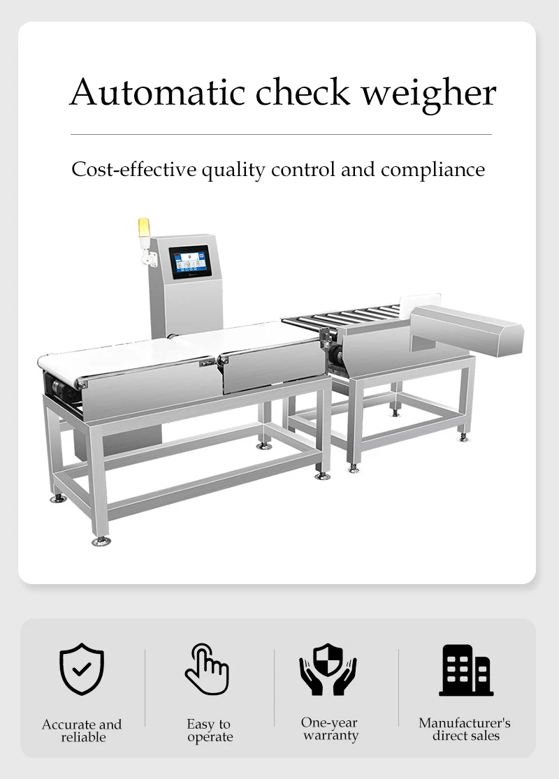 Food Industry Seafood Food Check Weigher Conveyor Scale And Touch ...