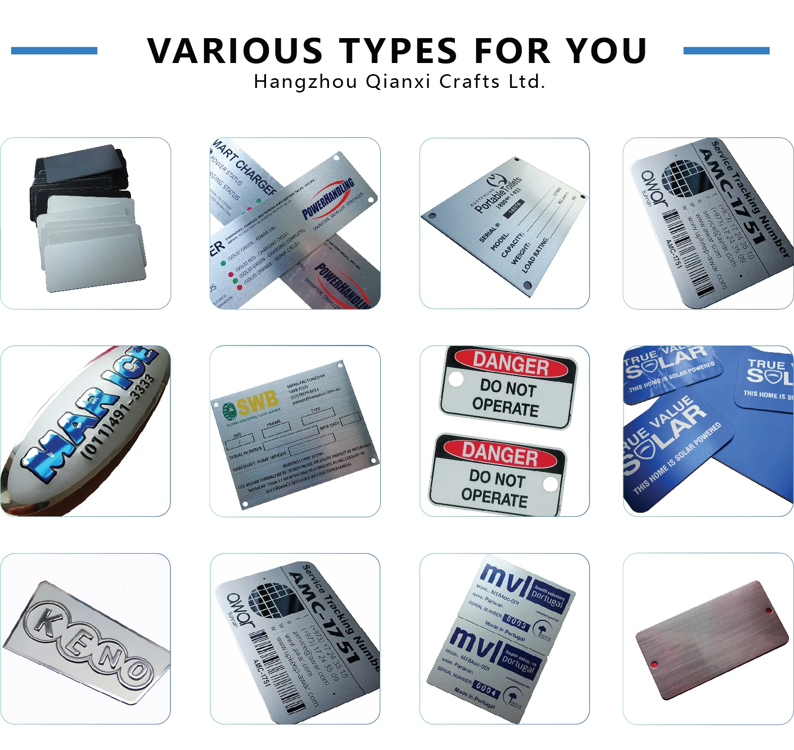 Custom Aluminum Nameplates - Durable & Versatile Solutions