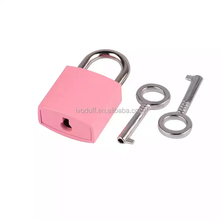 Schloss Gemalt - Pink Metal Padlock for Special Occasions
