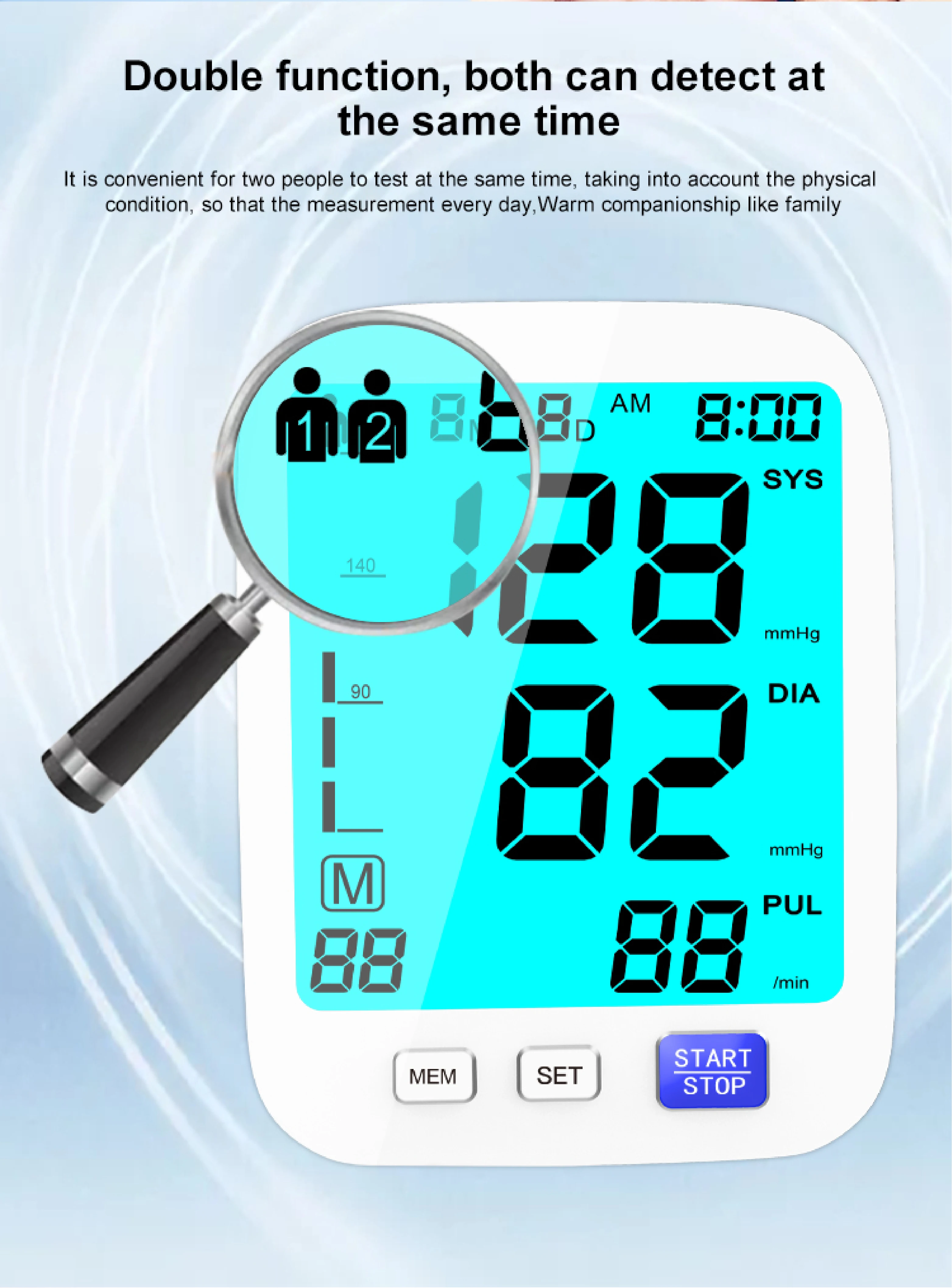 Clinic Blood Pressure Machine - Digital Sphygmomanometer