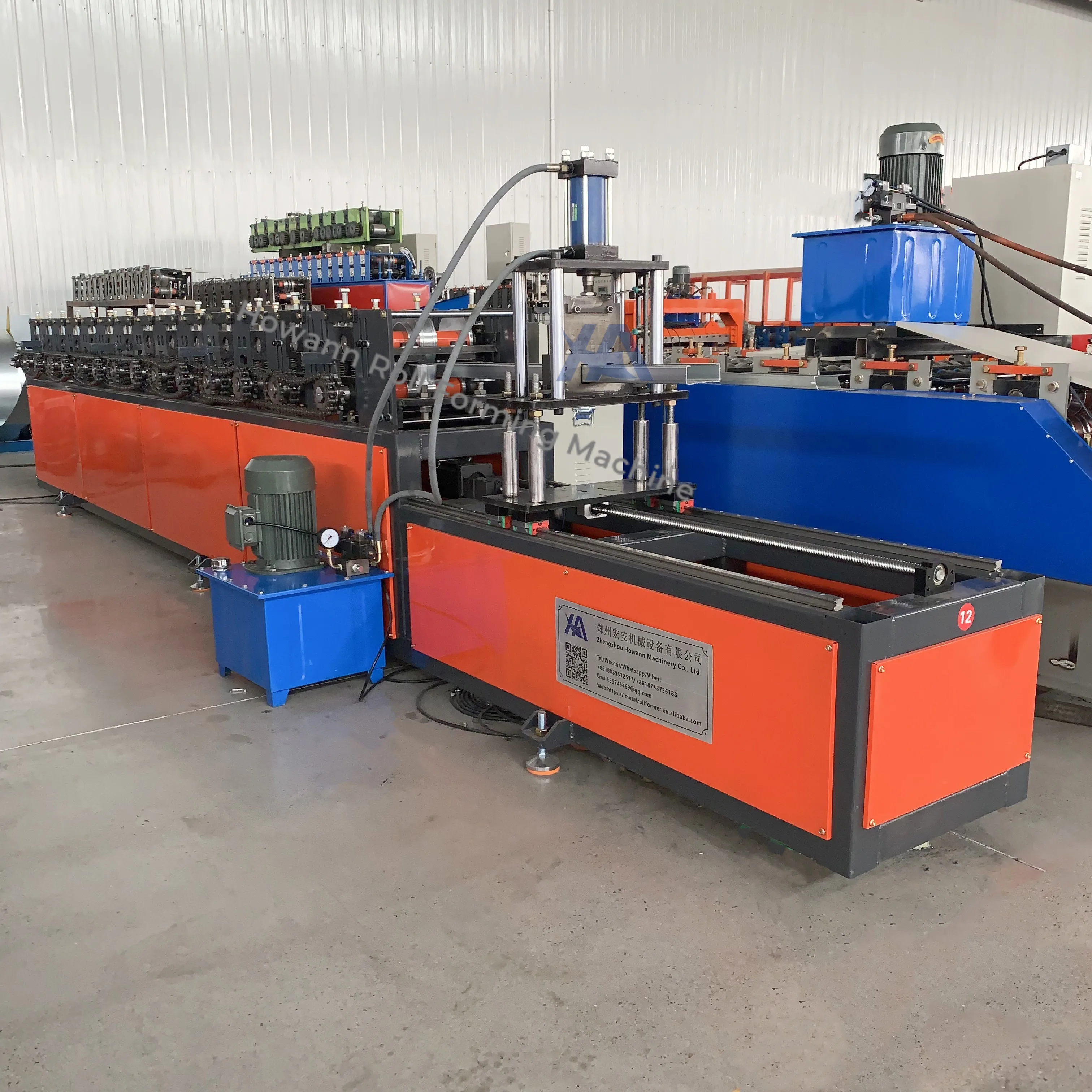 Automatic C Channel Cold Roll Forming Machine C Purlin Roll Forming ...