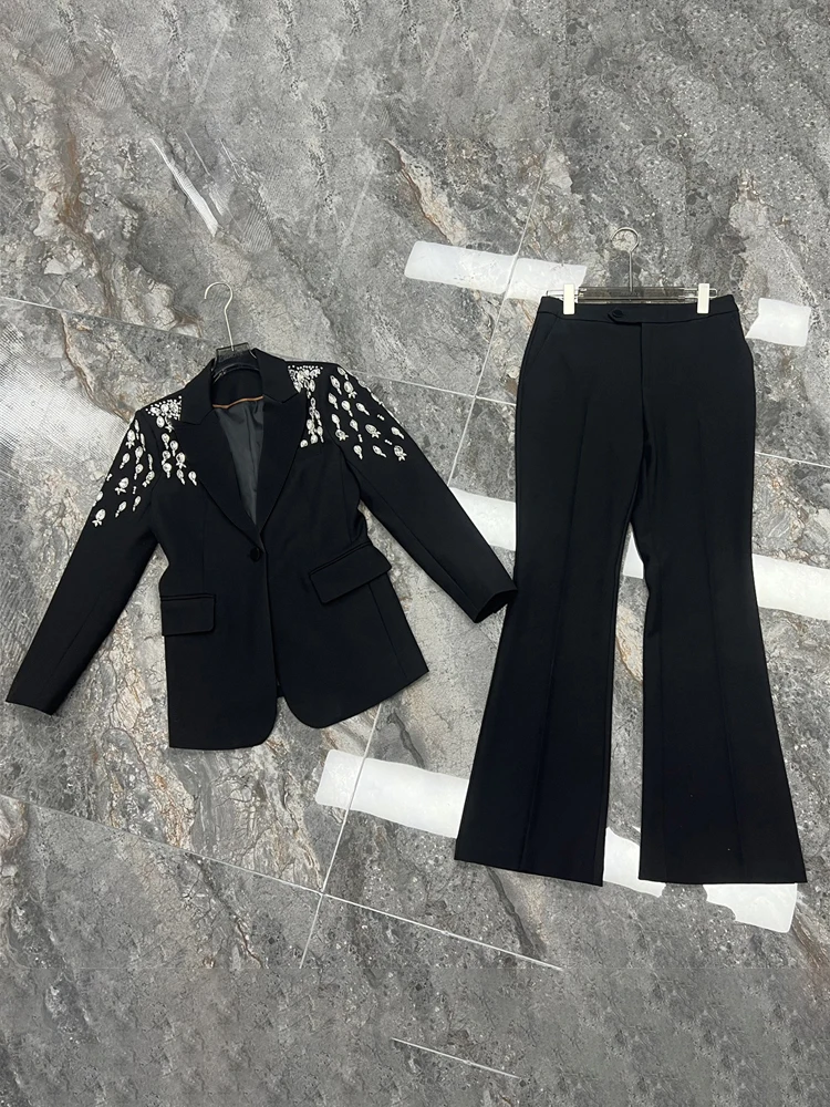 New Hand-beaded Diamond-encrusted Suit Jacket Slim-fitting Female ...