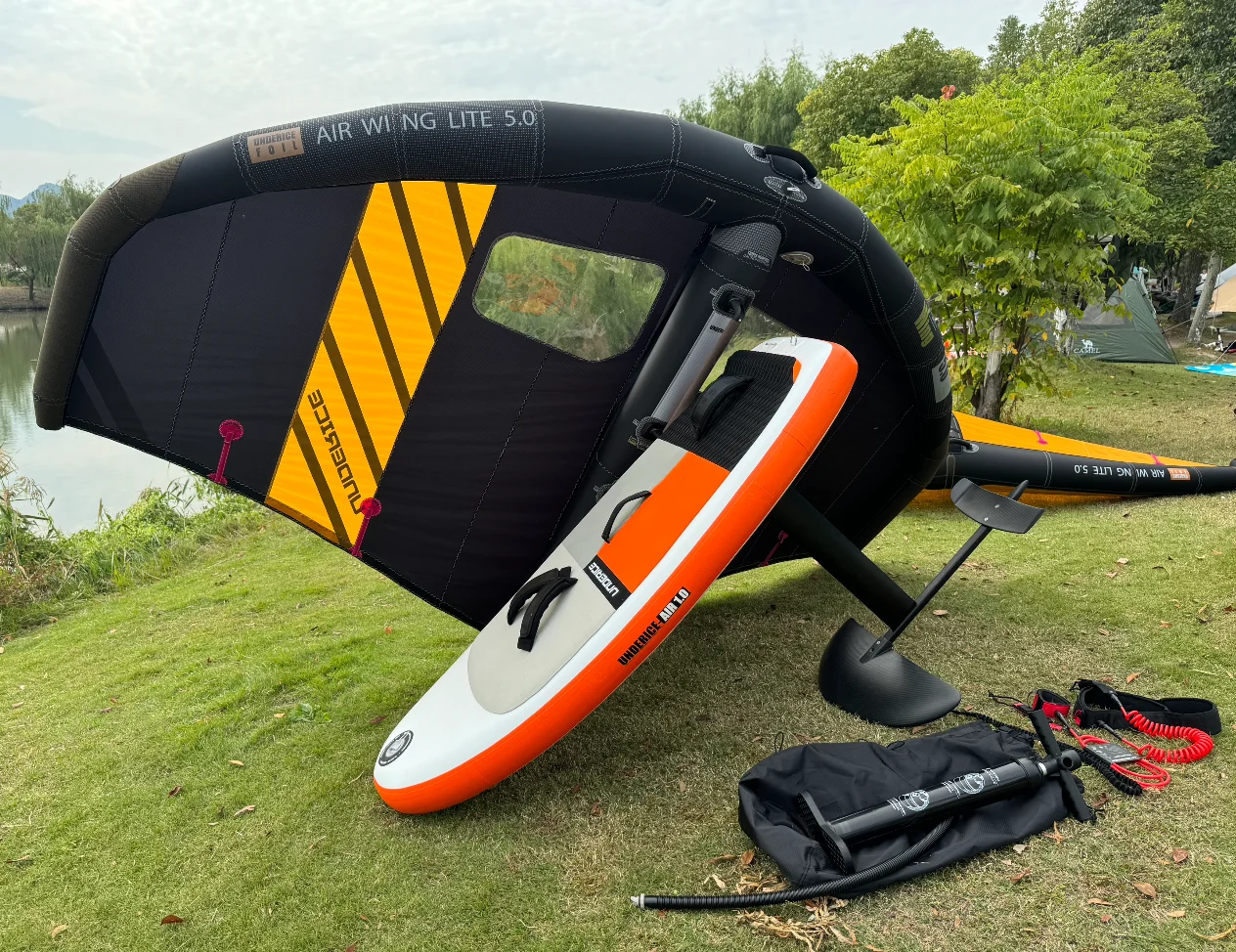 Inflatable Wing Foil Board Set for Kitesurfing - Durable & Versatile