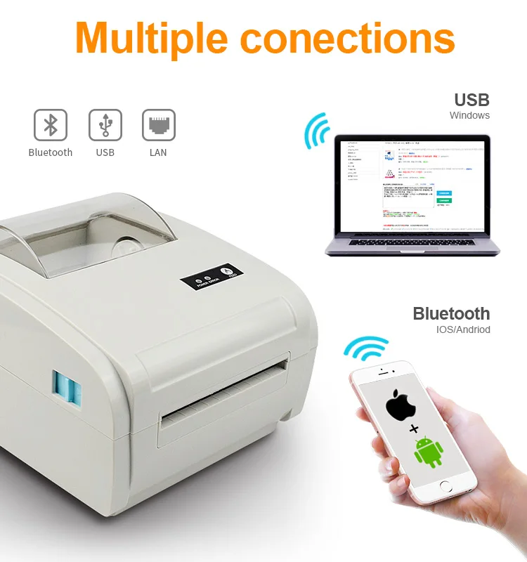 Pos 9210desktop 4x6 Usb Express Waybill Shipping Industrial Thermal ...