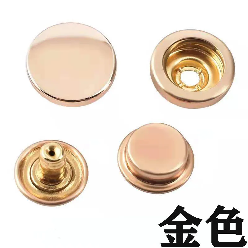 Customized Metal Plating Round Sustainable Gun Snap Button Custom Brass ...