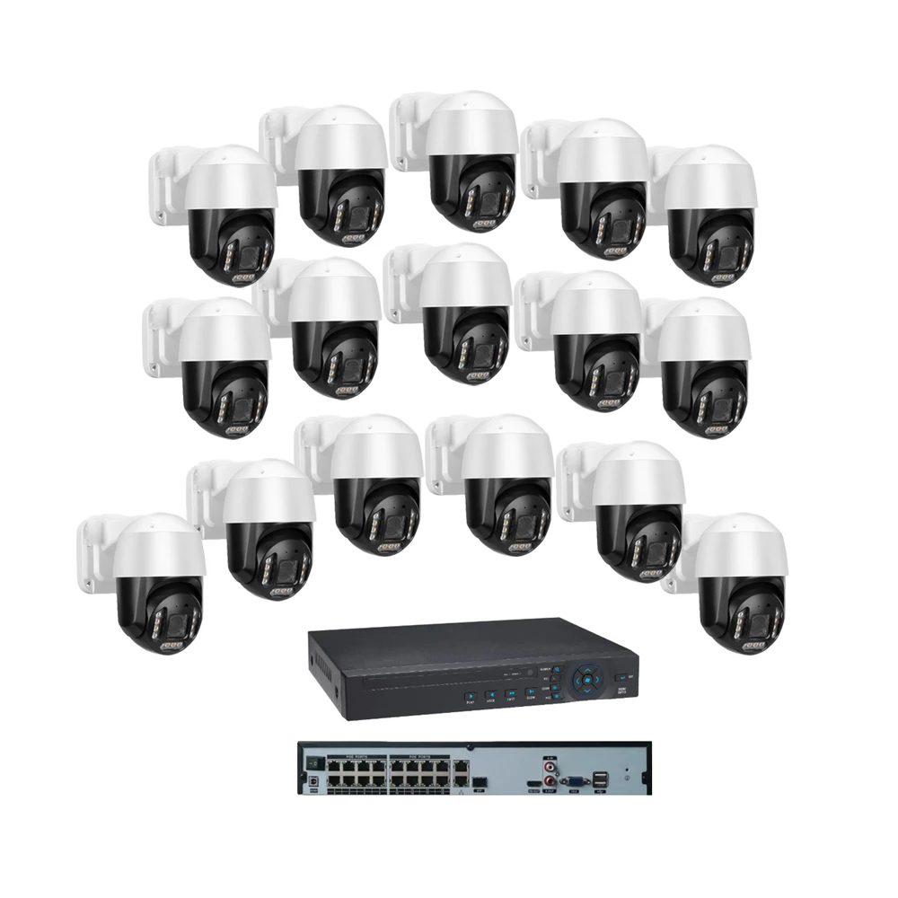 4k Face Recognition 8mp 16 Channel Camara Surveillance Nvr Kit Outdoor ...