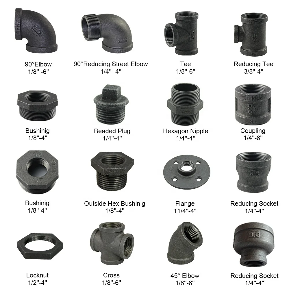 Male Female Reduced Threaded Malleable Socket Fittings