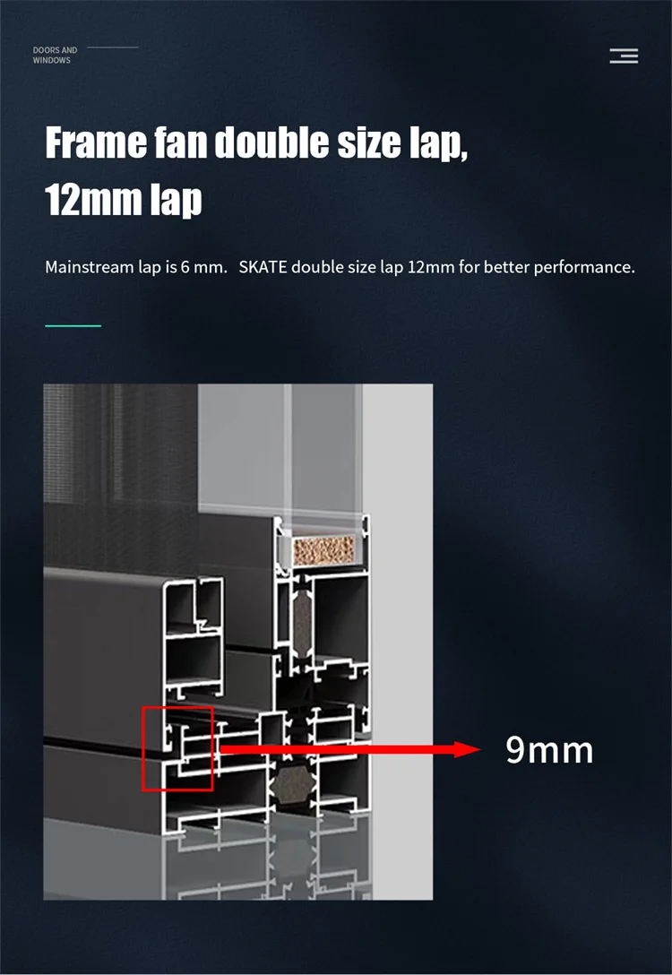 Superior Quality Broken Bridge Aluminum Soundproof Window Seamless ...