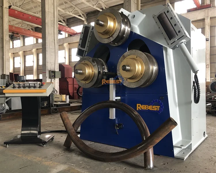 Rebest Profile Bender Hydraulic Pipe Bending Machine W24S -100 Section Bending Machine| Alibaba.com