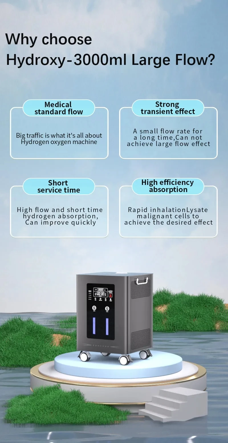 2024 New Design Home Use One-click Hydrogen Inhalation Machine 1800ml ...