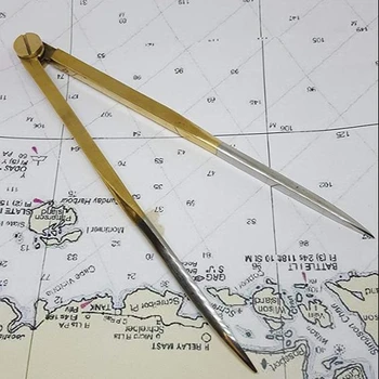 6" Marine Brass Chart Compass Nautical Instrument Brass Divider ...