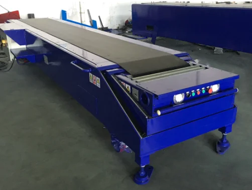 Cargo Handling 3 Sections Container Loading Unloading Extendable Platform Telescopic Belt ...