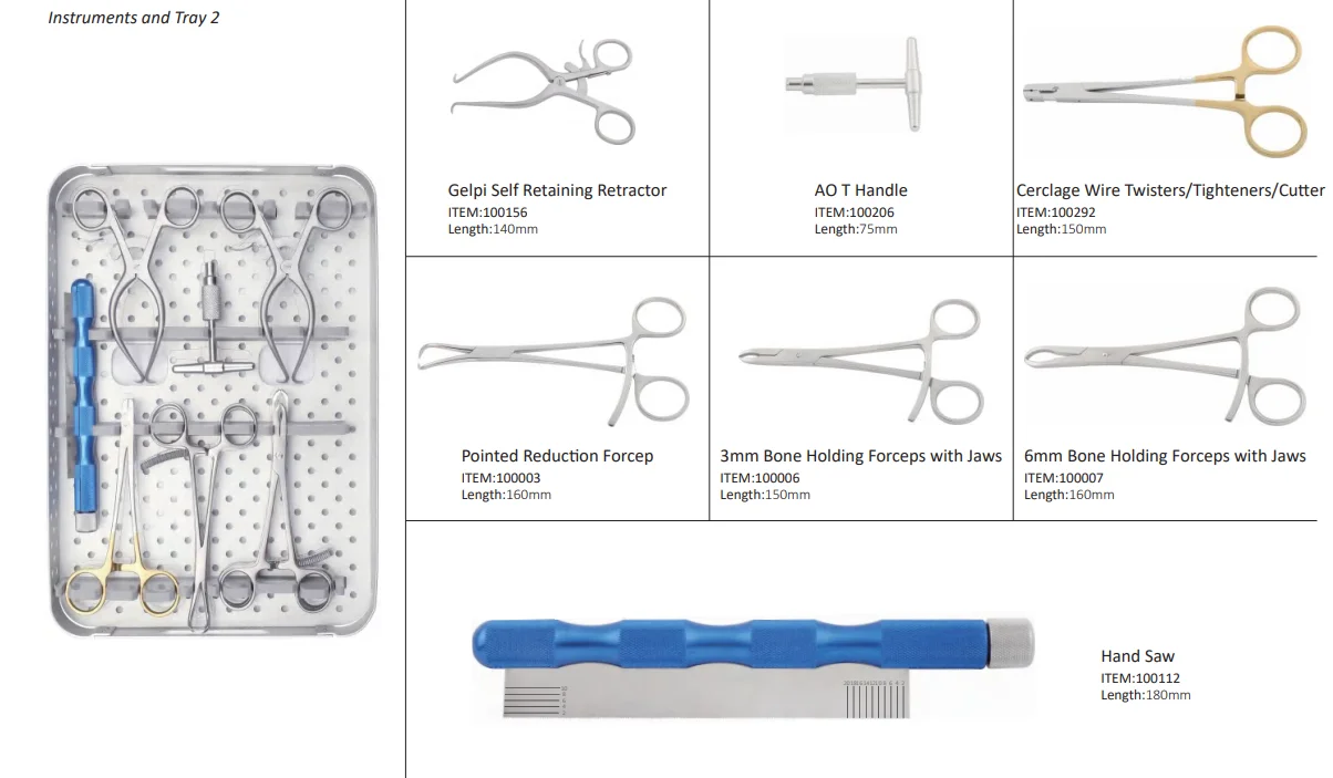Orthocore Veterinary Instrument Set for Small Animal Surgery
