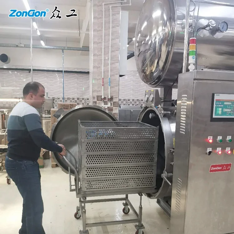 Retort Machines Autoclave Used Trolley Basket - ZONGON
