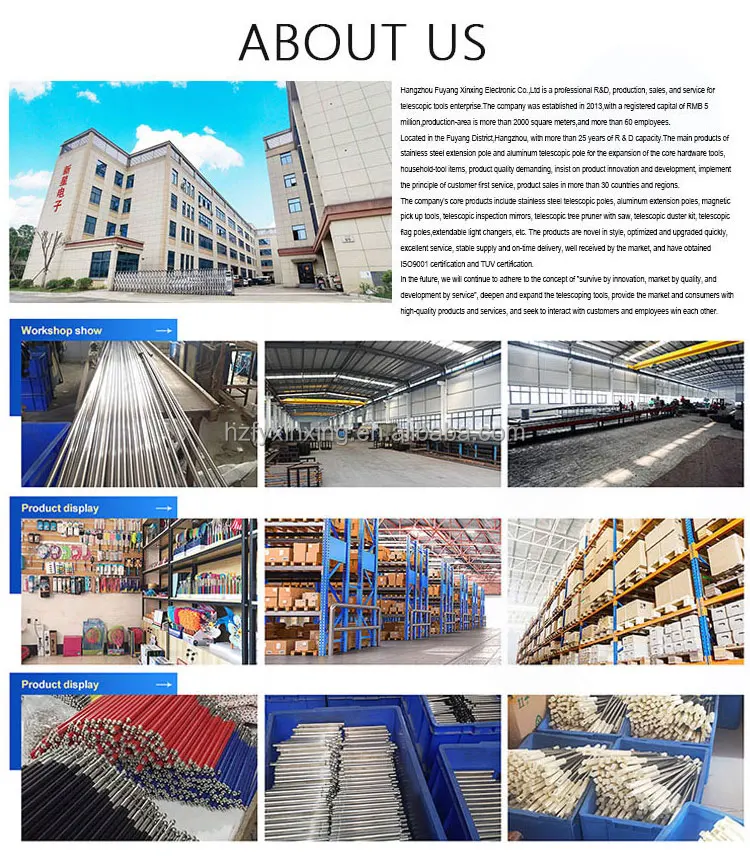 Xinxing Aluminum Telescopic Pole - 3 Section Extension