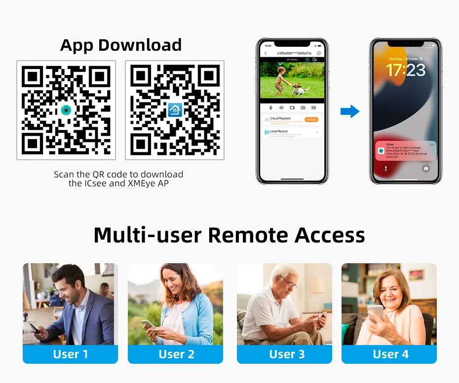 KERUI Security Camera System - 8 Channel PTZ IP Camera NVR