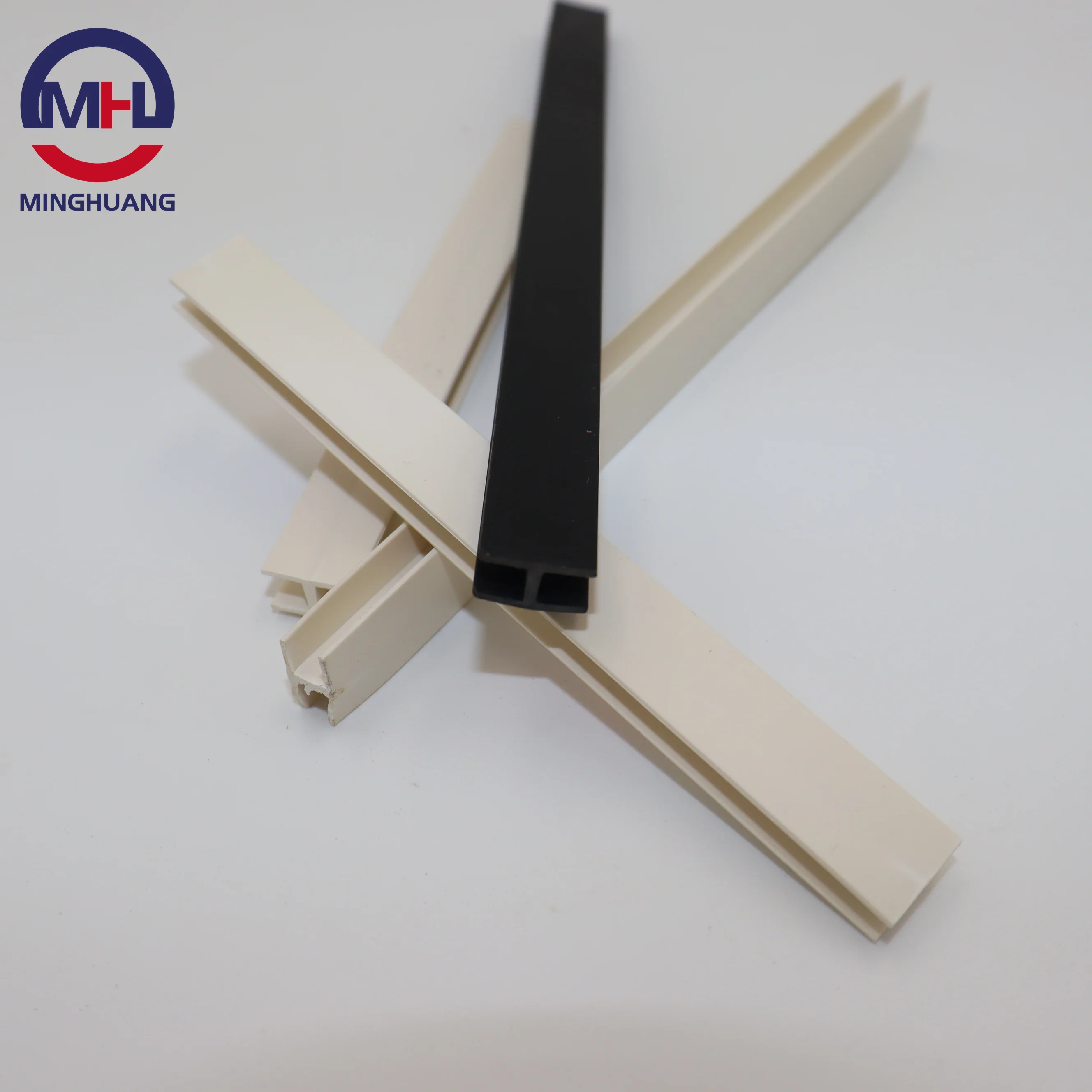 Customized H Shape Channel Plastic Extruded Profile Pvc Profiles - Buy ...