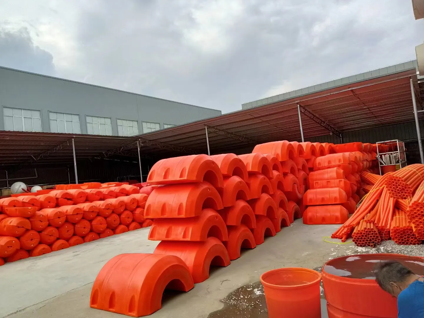 Customize Lldpe Pipe Floats For Dredging Project - Buy Pipe Float pipe ...