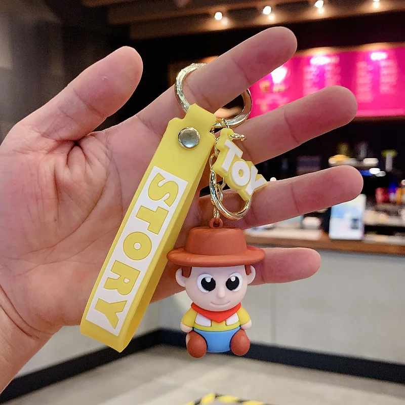 New Arrival Doll Key Ring Pvc Rubber Cartoon Cute Toy Story Mike Woody ...