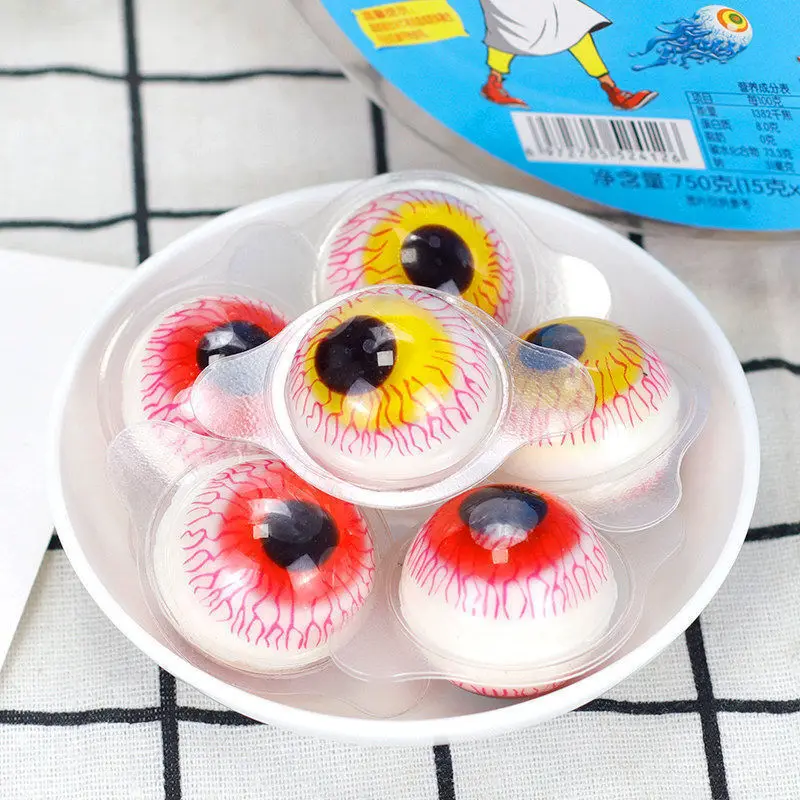 Custom Good Taste Interesting Half Eyeball Chew Soft Candy