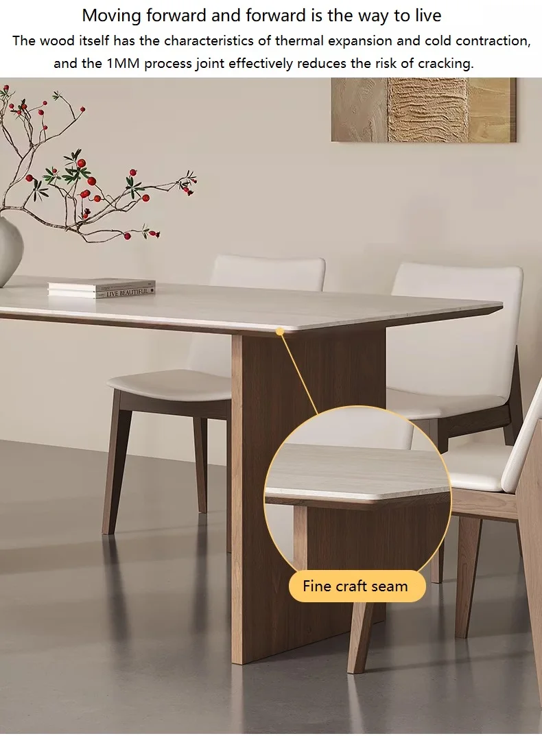 Small Household Dining Room Living Room T-shaped Table Legs Square Rock ...