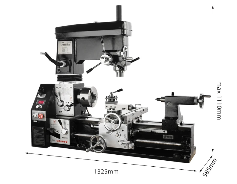 1324 1340 Lathe And Milling Machine Combo Ct3325 Lathe Mill Combo For Metal With Factory Sales ...