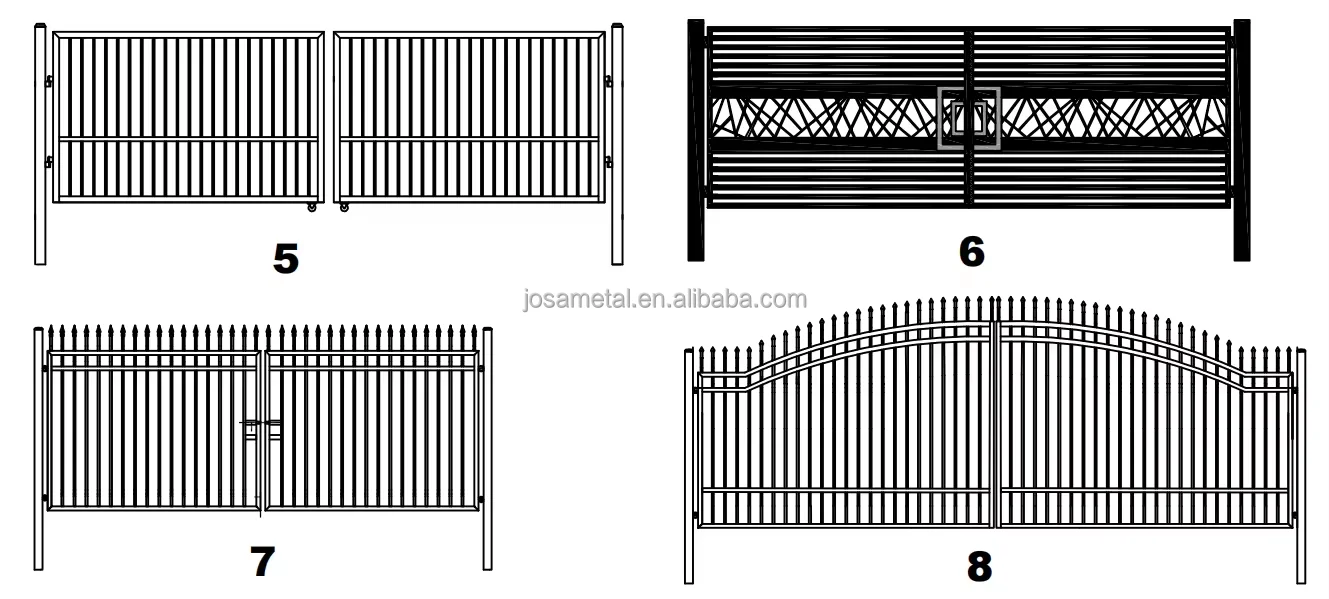 Simple Steel Fence Grill Design Iron Steel Fence Panels Steel Fence ...