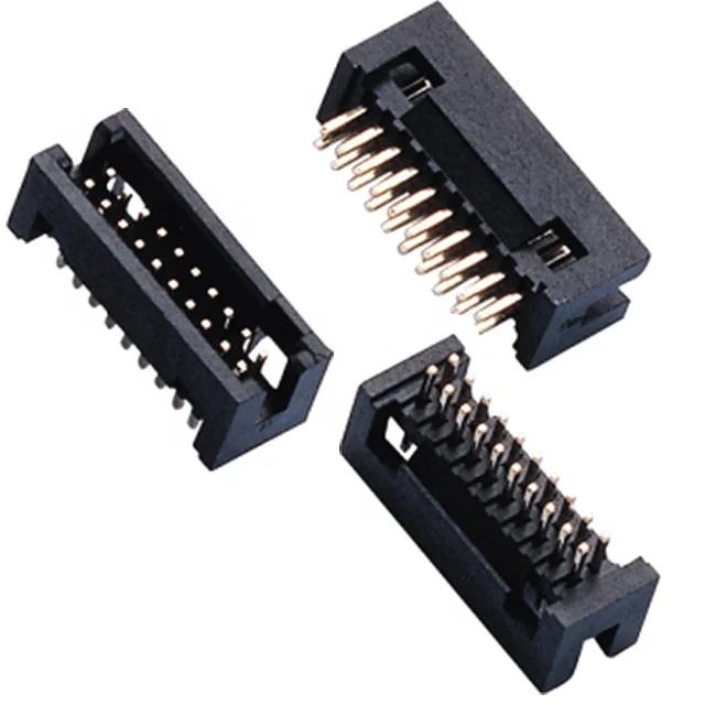 Shrouded Pcb 2.54mm Pitch Ejector Header Connector Metal Latch 2x14p 28 ...