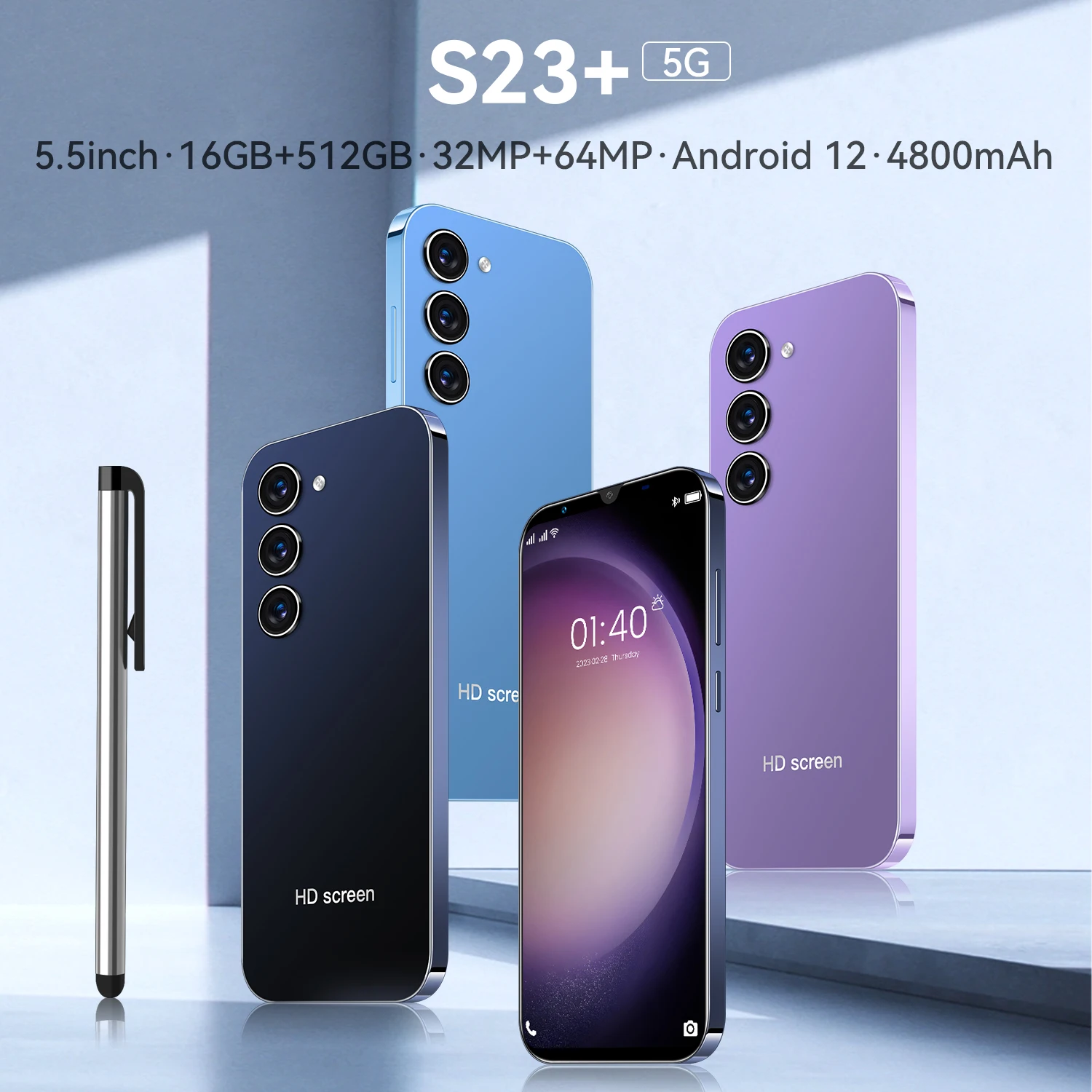 2023 Original Android S23 Ultra Smartphone 16+1tb Mobile Phone Gaming Phone 5g Smartphone 3g&4g ...