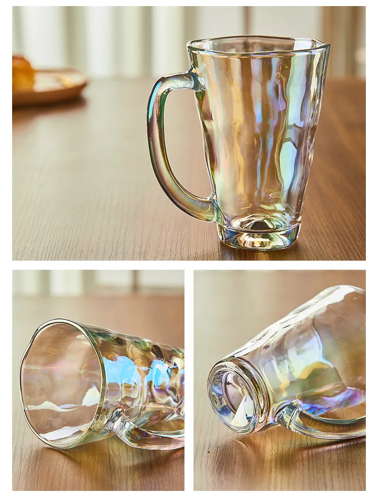 390ml Handle Beer Glass Cup Pink Couple Mug Valentine's Day Gift ...