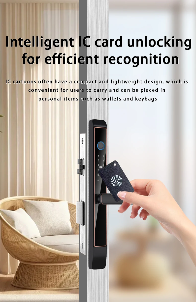Glomarket Outdoor Aluminum Sliding Door Lock Digital Tuya Smart Lock ...