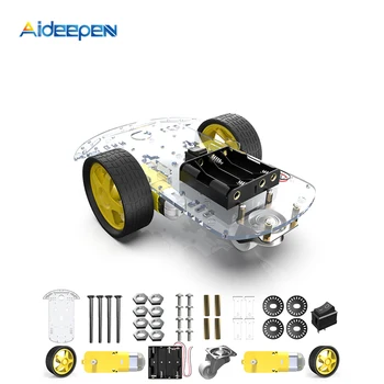 Kit Sasis Mobil Robot Cerdas Motor 2wd,Kotak Baterai Encoder Kecepatan ...