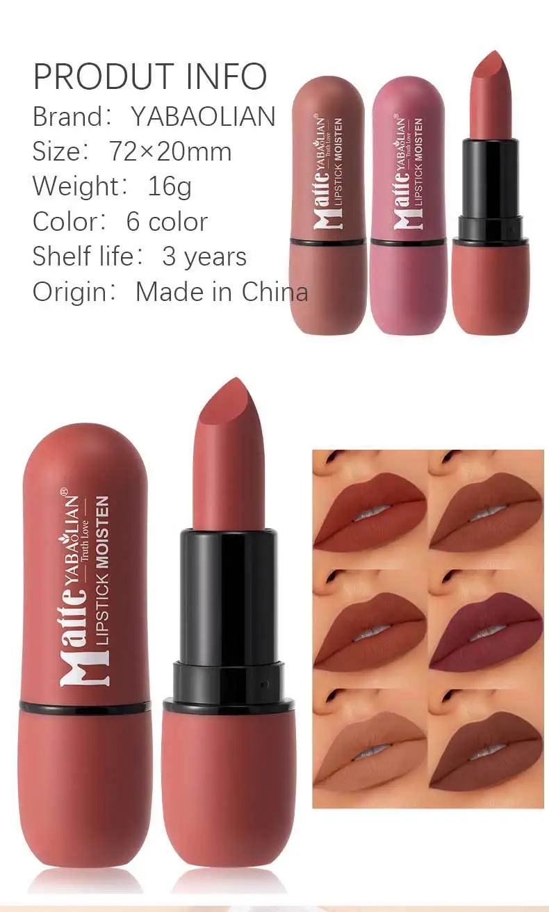 Beauty Cosmetic Low Moq Lipstick Private Label Matte Lipstick - Buy ...