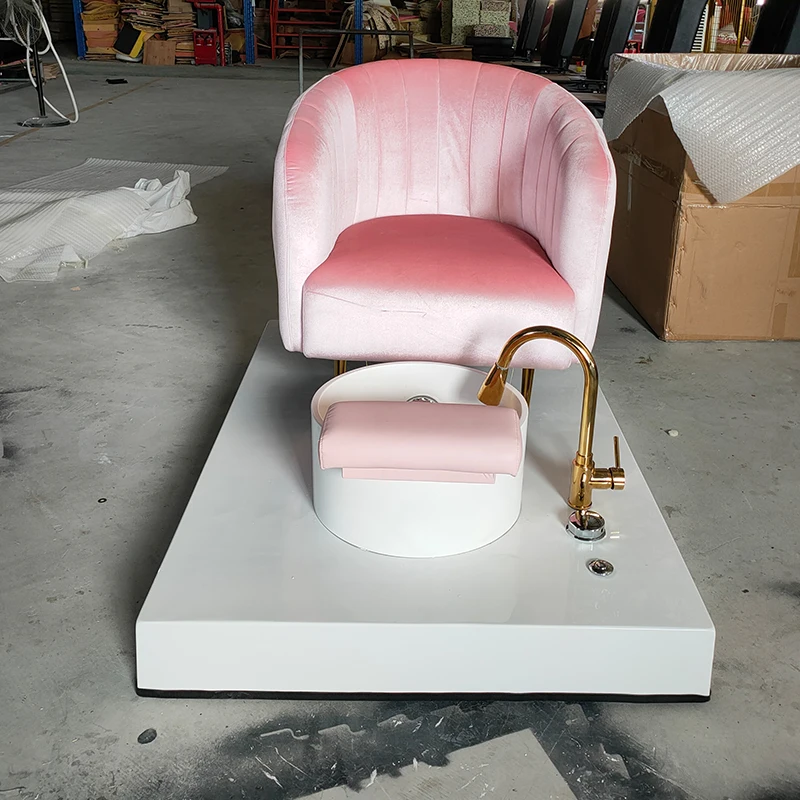 Luxury Pink Pedicure Throne - Spa Pedicure Chairs for Salons