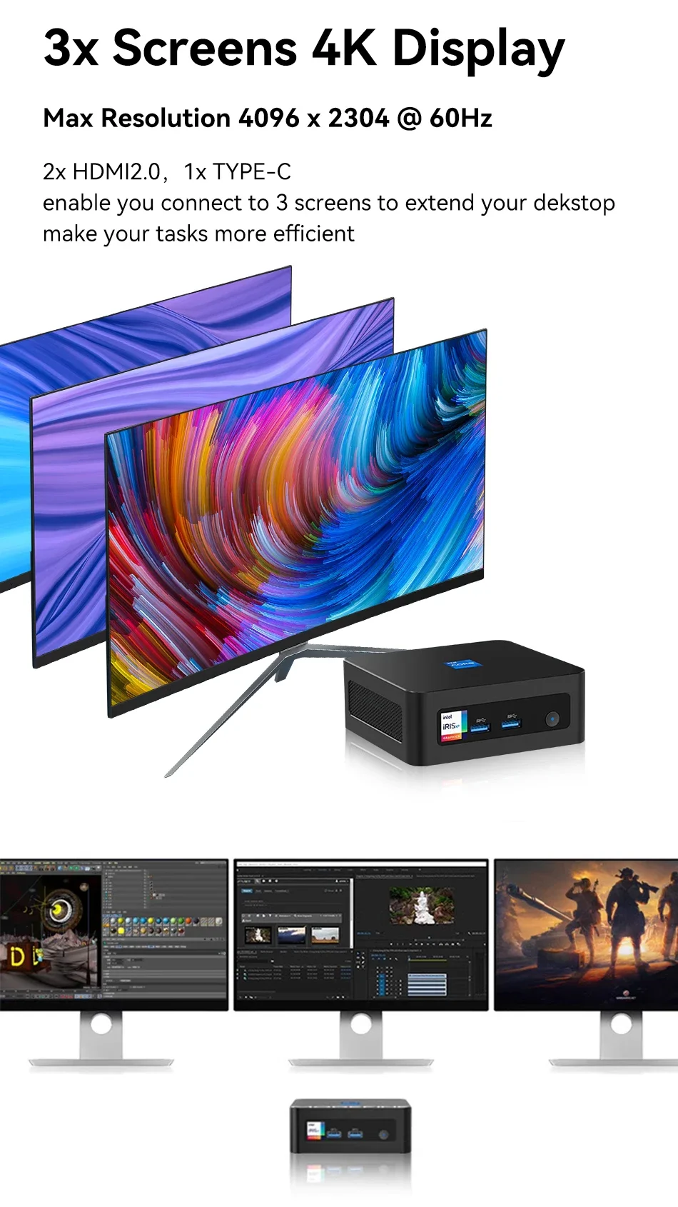 XCY Mini PC Intel Core 12th I5 I7 - Versatile and Powerful