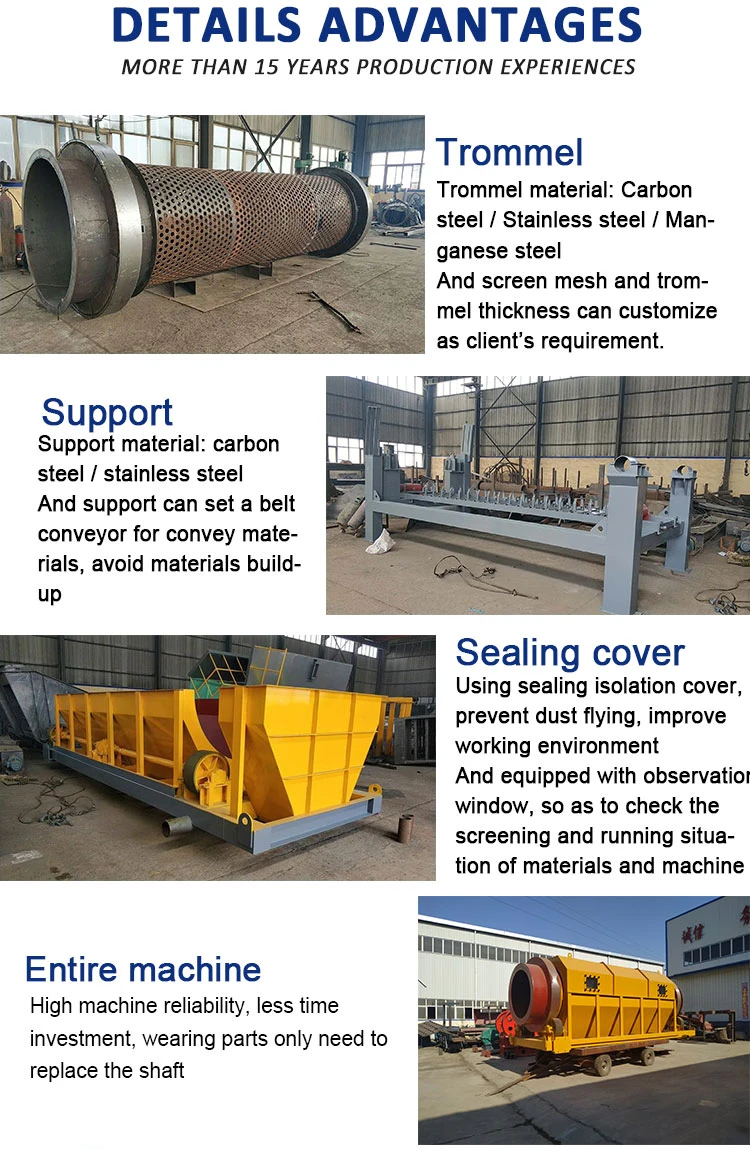 Trommel for Sale - Small Trommel Screen for Sieving