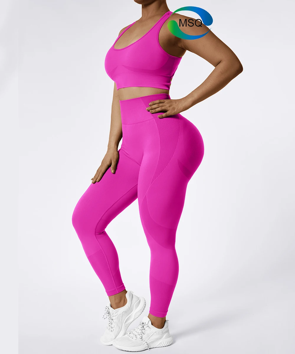 Custom Logo Seamless Activewear Gym Fitness Sets for Women