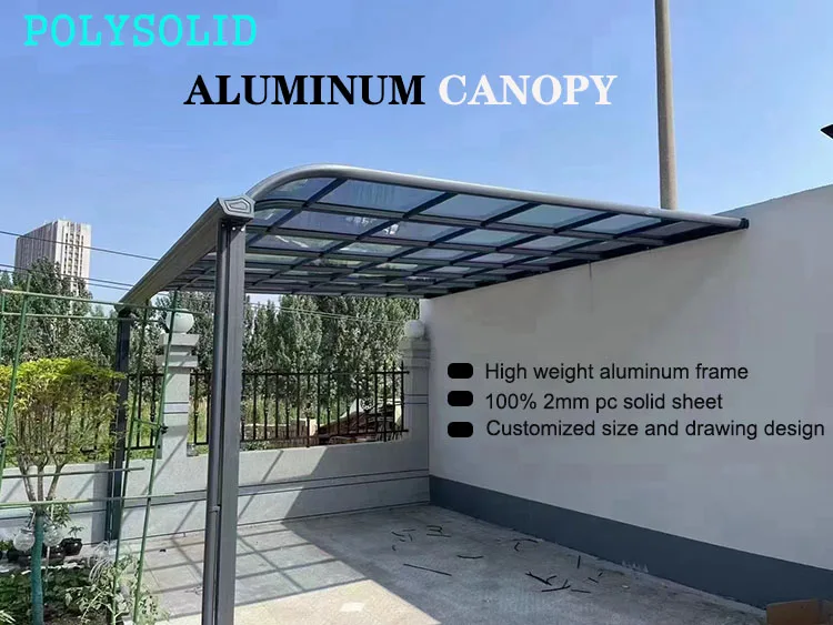 Aluminum Framed Terrace with Polycarbonate Roof - Durable & Stylish