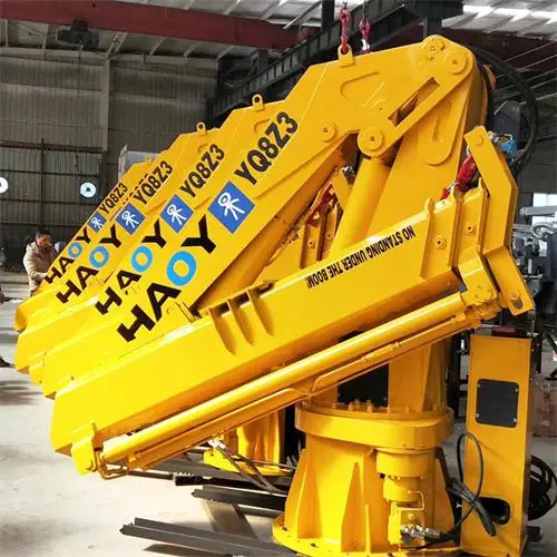 8ton Telescopic Remote Control Knuckle Marine Crane - Buy Knuckle ...