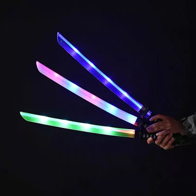 Katana LED Lightsaber Fun Novelty Light-Up Toy Sword for Kids Music ...