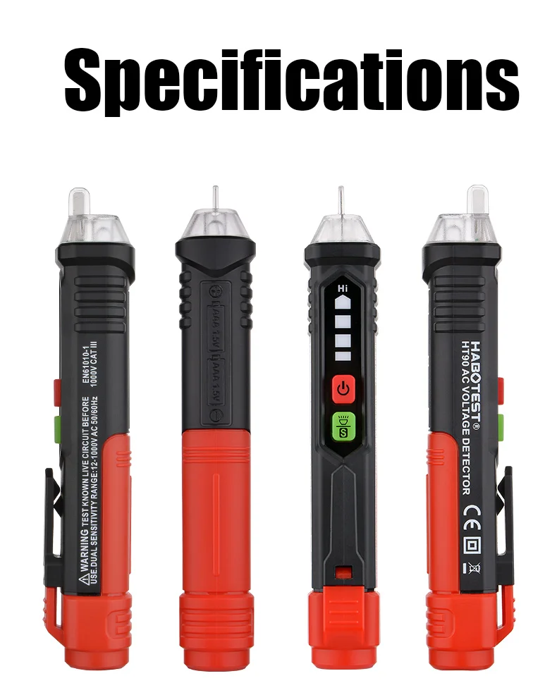 HT90 Non-Contact Voltage Detector - Smart Wiring Breakpoint Finder