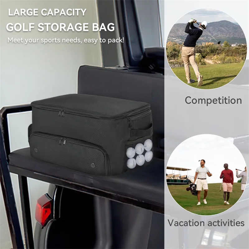 2 Layer Golf Trunk Organizer - Large Capacity Waterproof Bag