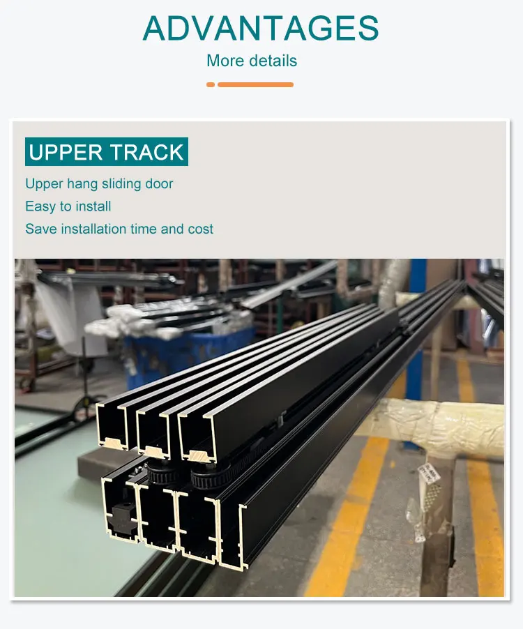 Hdsafe Synchronize Telescopic Linkage Sliding Door Aluminum Track Frame ...