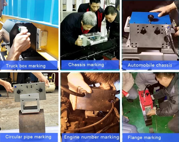 Small Portable Nameplate Penumatic Marking Machine for 120*80mm Metal ...