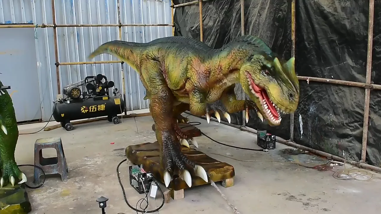 3d Simulation Animatronic Dino Animated Allosaurus Dinosaur Model For ...