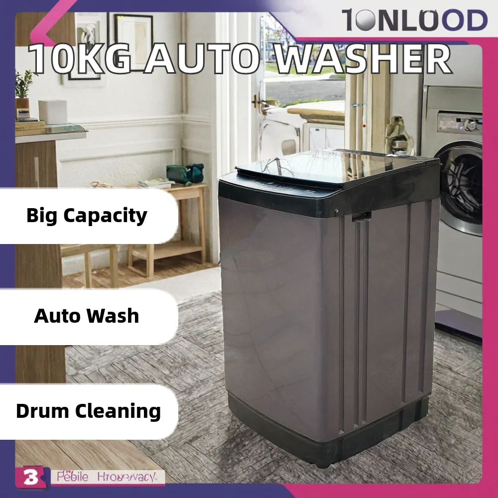 Large Capacity 10kg Fully Automatic Overhead Washing Machine Household ...