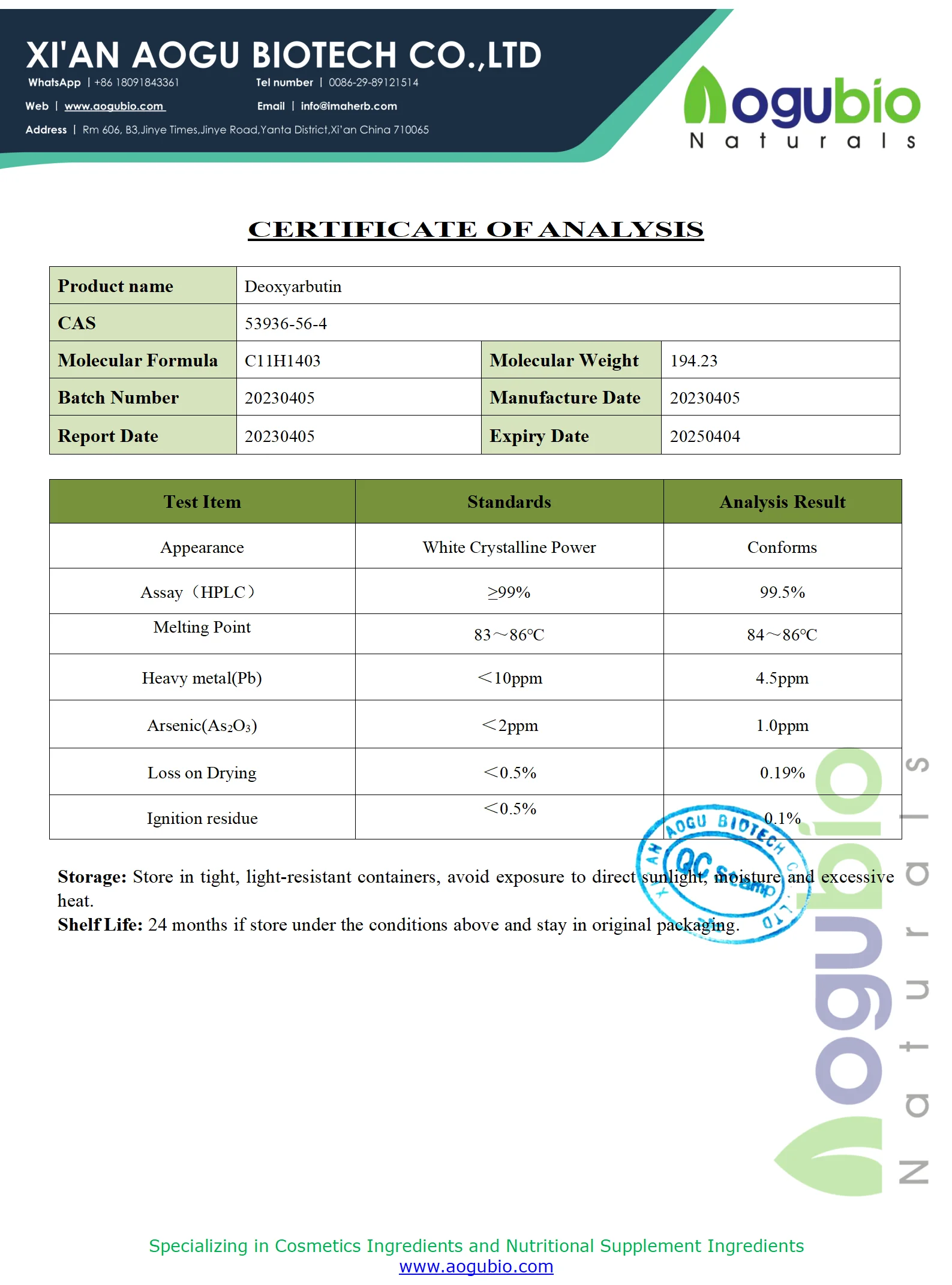 Best Price High Purity 99% Cosmetics Grade Deoxyarbutin Powder - Buy ...