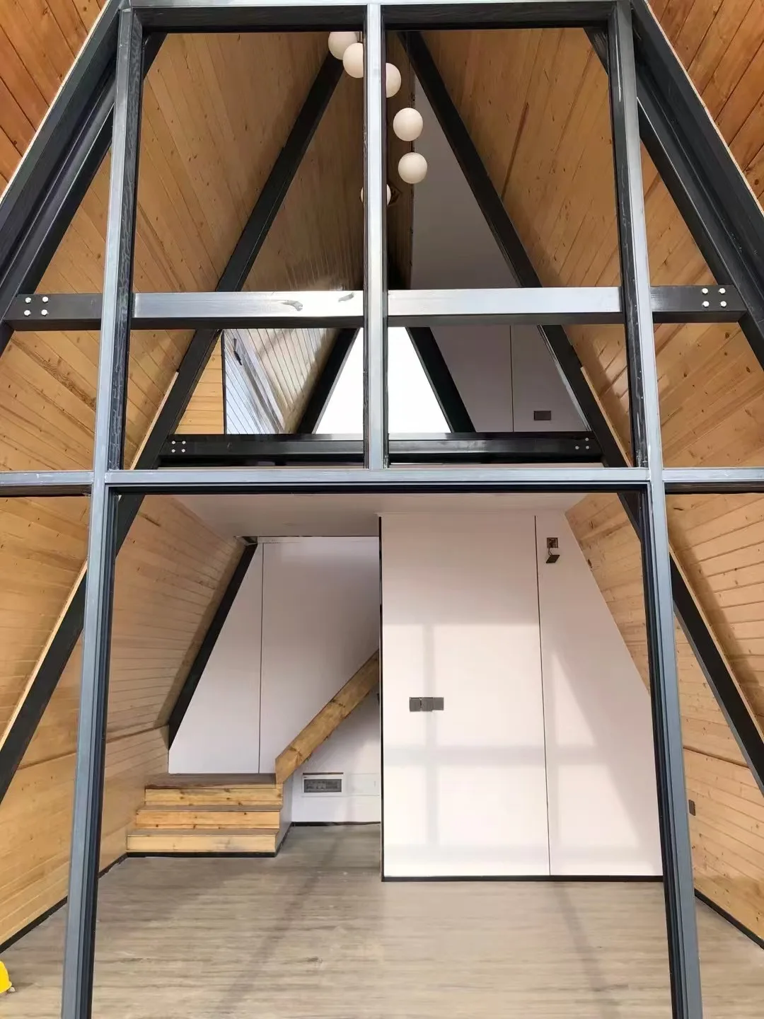 A Frame Low Rise Villa Heat Insulated Modular Home Prefab Tiny Triangle ...